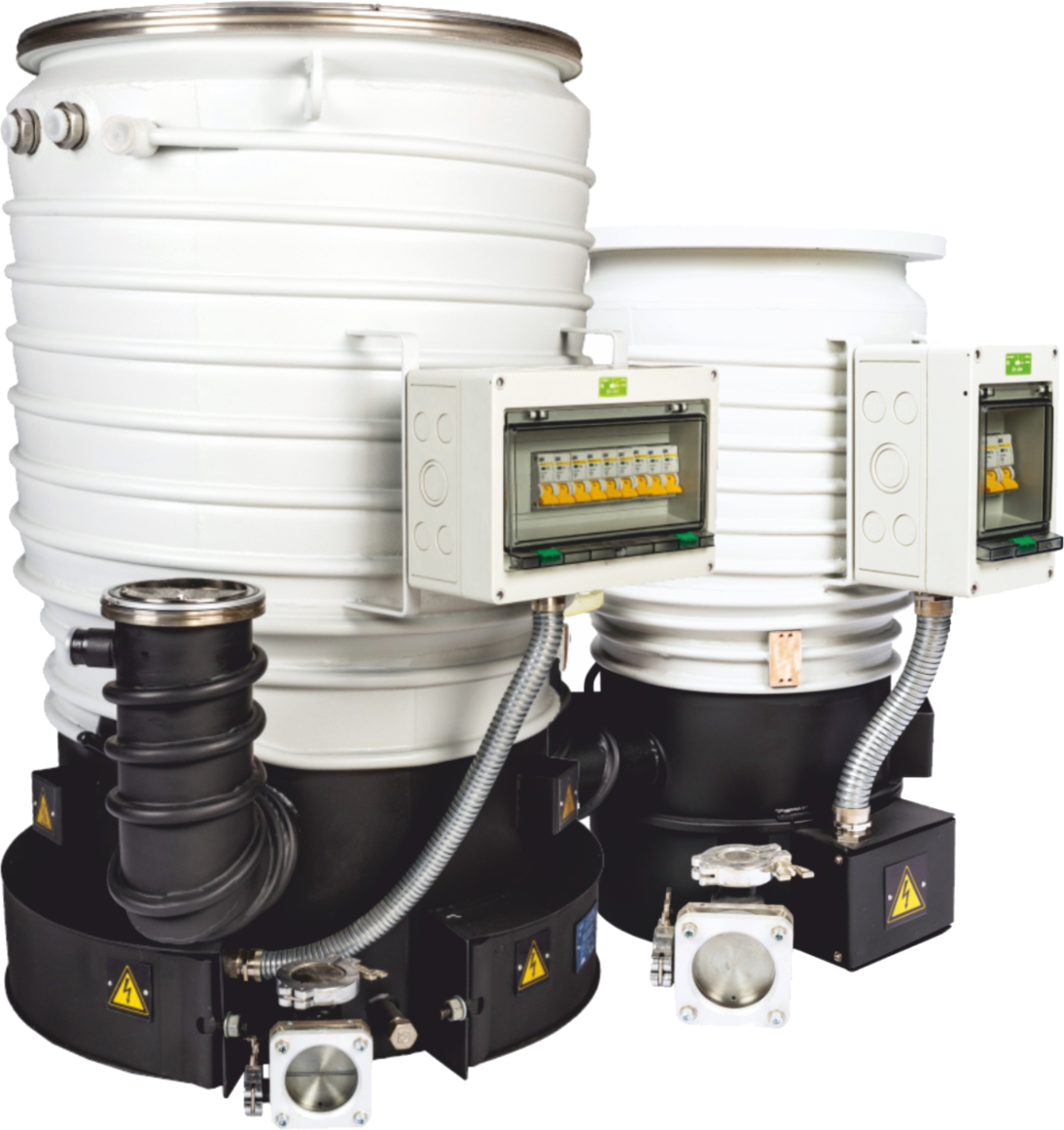 Diffusion and booster vacuum pumps
